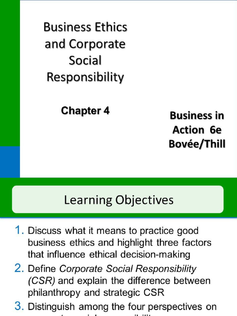 CSR Business Ethics | PDF