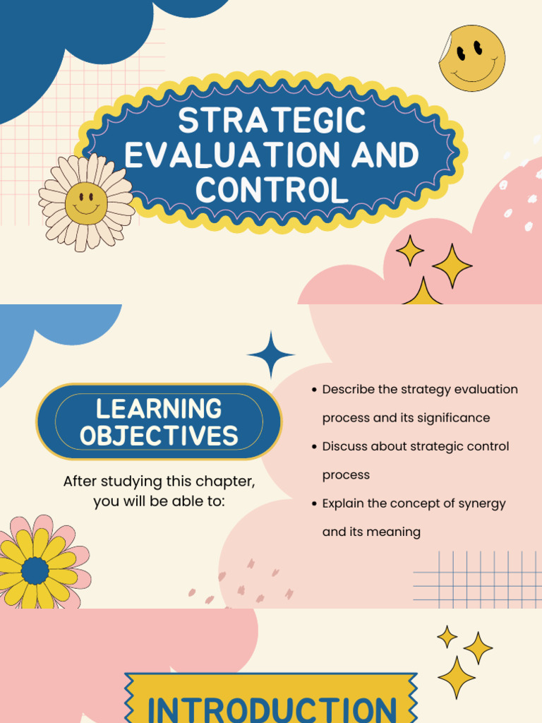 Strategic Evaluation and Control g2 | PDF | Strategic Management | Goal