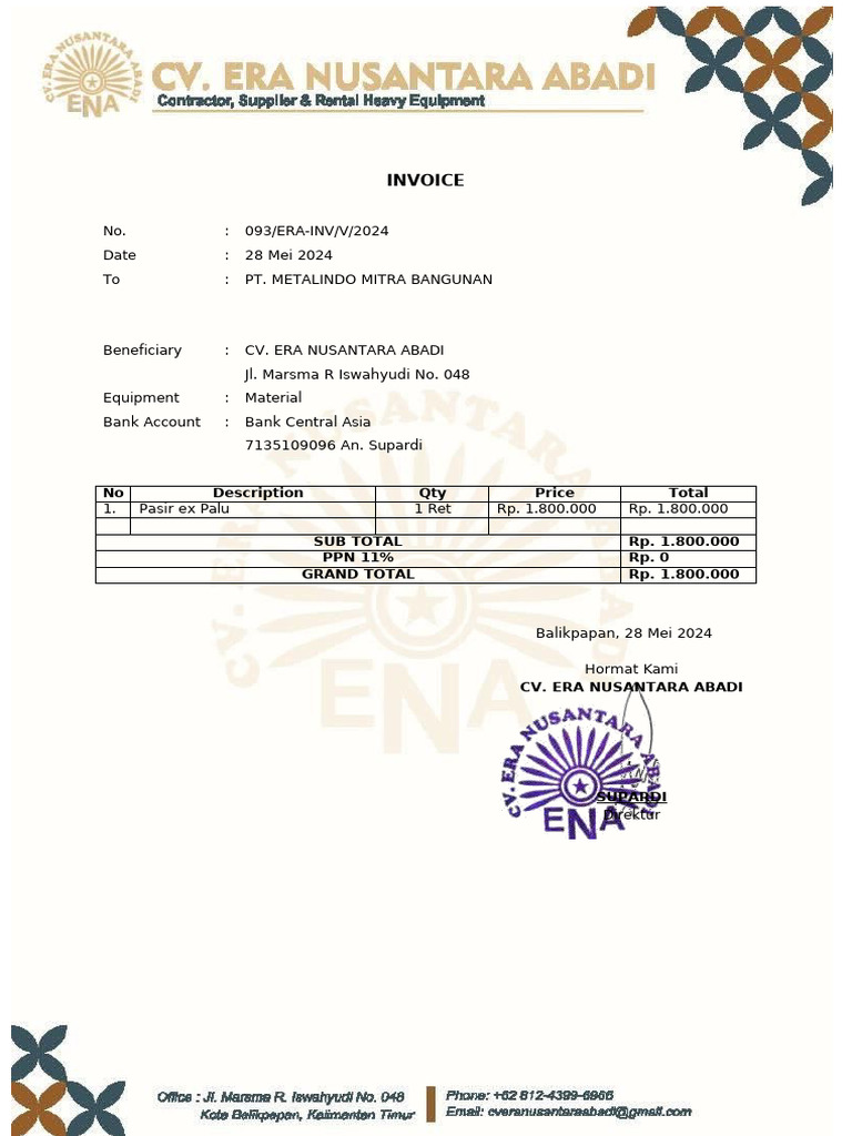 Invoice Era 093 | PDF