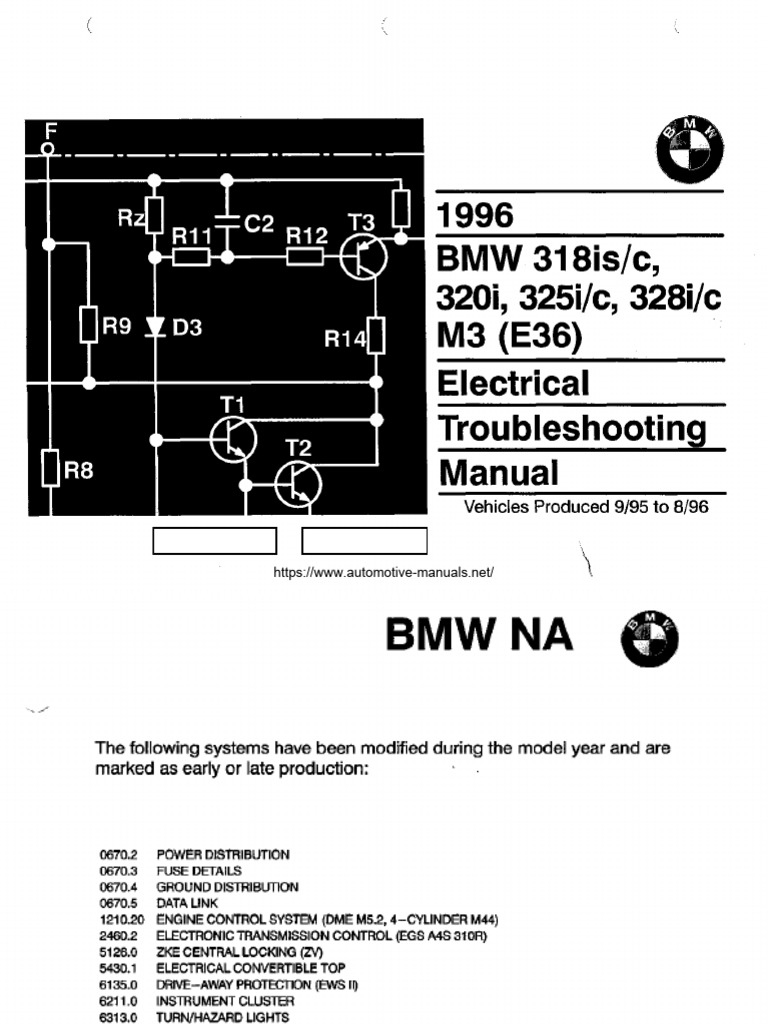 BMW E36 Electric TroubleshootingManual | PDF