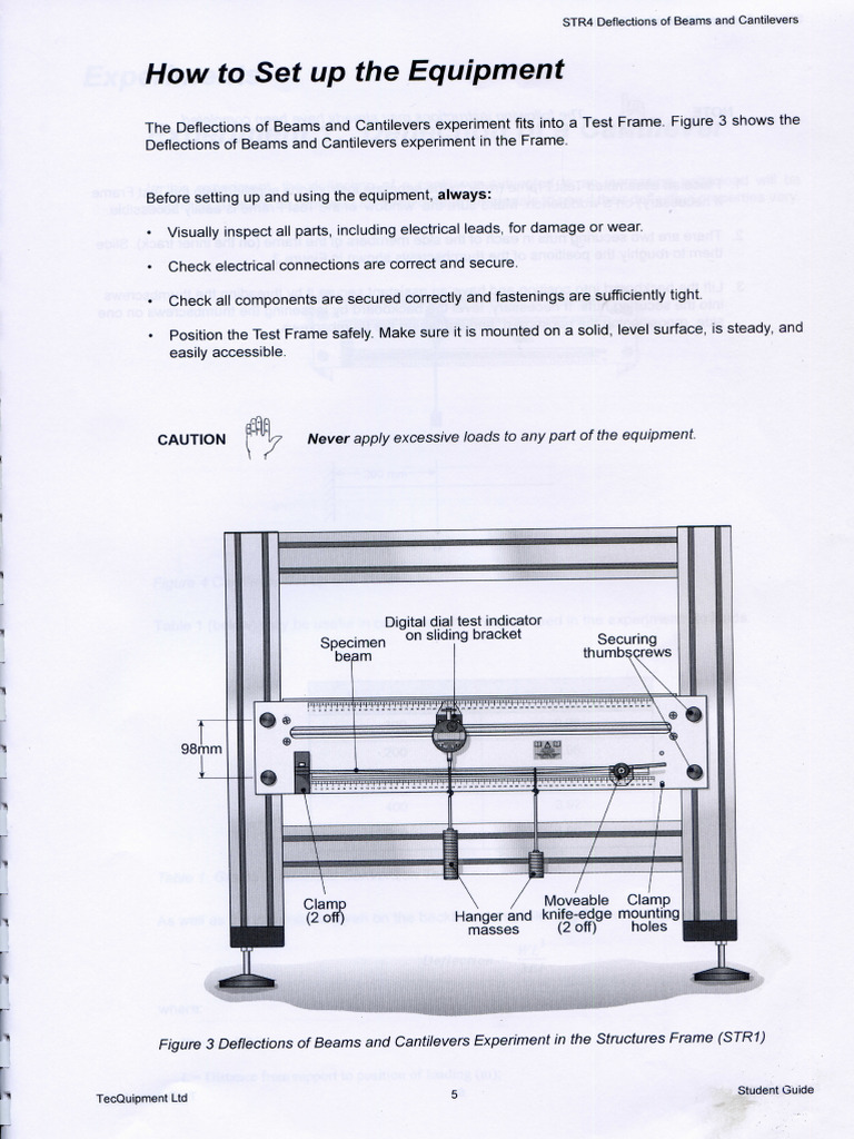 Structures Experiments STR 4 | PDF