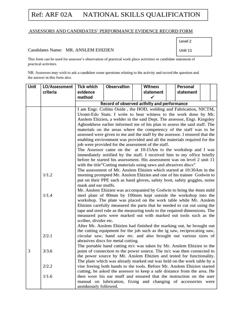 level 2 unit 11 | PDF