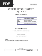 Construction Project Quality Plan SAMPLE | PDF | Quality Assurance | Audit