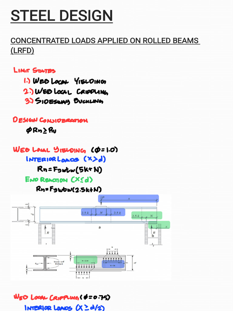 Steel Design (Concentrated Loads) | PDF