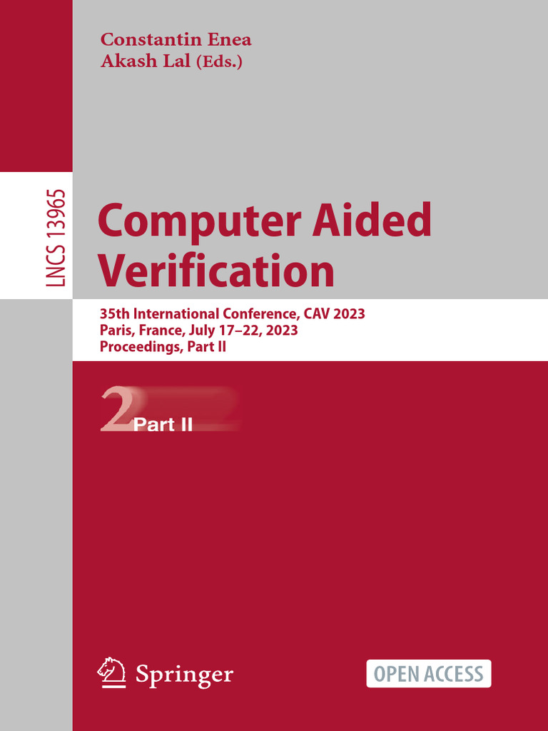 Computer Aided Verification: Constantin Enea Akash Lal | PDF | Theoretical Computer Science ...