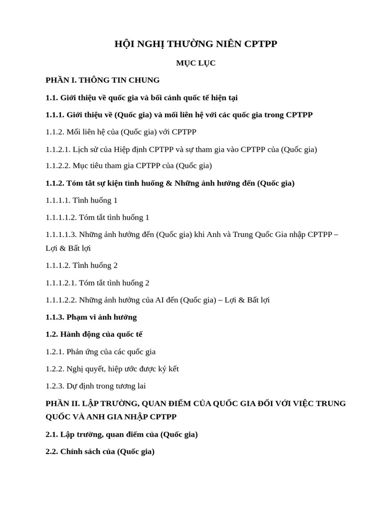 Position Paper - Hội Nghị Thường Niên CTPP | PDF