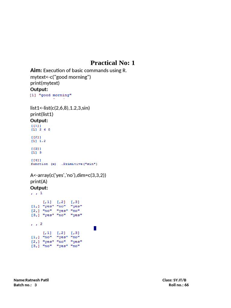 Cost Pract1 7 | PDF | Errors And Residuals | Coefficient Of Determination