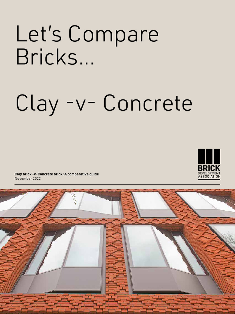 Clay vs Concrete Brick: A Comparison Guide | PDF | Brick | Concrete