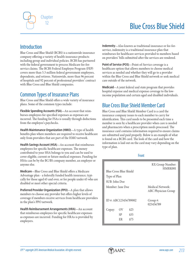 2016 MedicalBillingTraining CPB Ch12 Online | PDF | Health Savings ...
