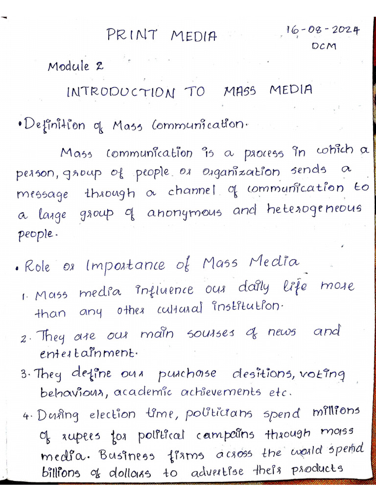 Print Media DCM | PDF