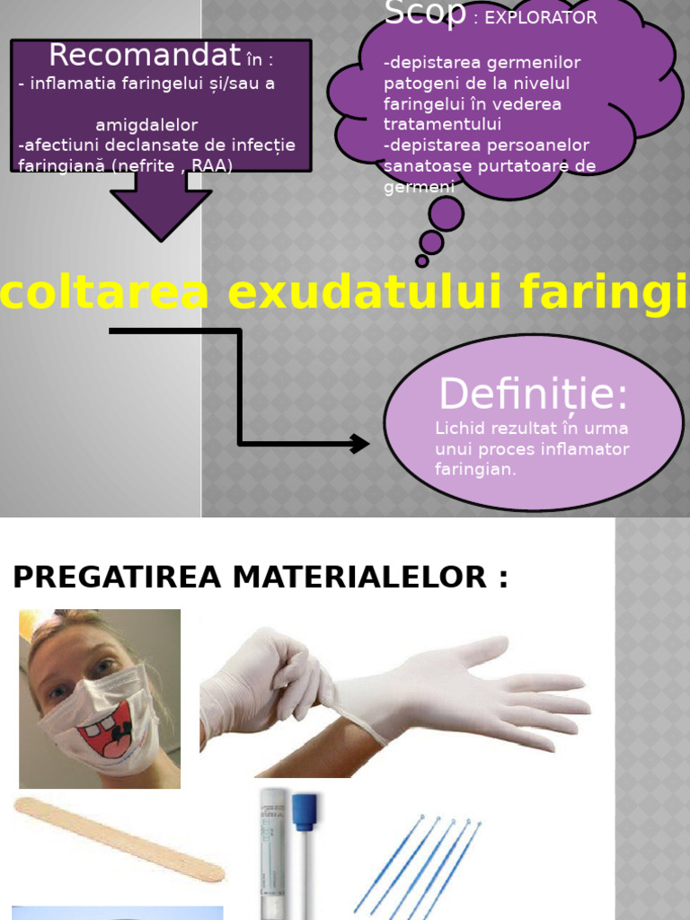 Curs Recoltarea - Exsudatului - Faringian | PDF