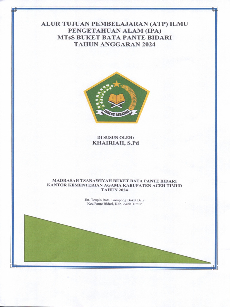 Atp MTS Buket Bata 2024 | PDF