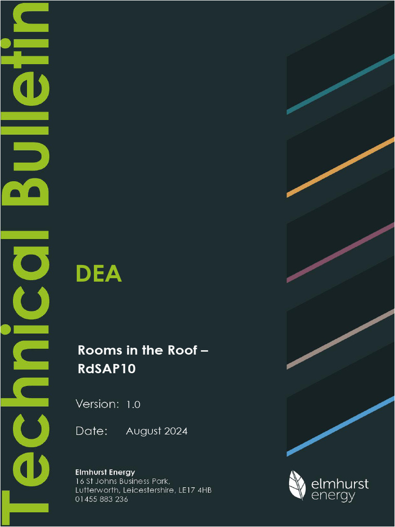 Guide to Rooms in the Roof - RdSAP10 | PDF | Building Insulation | Roof