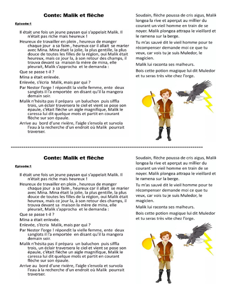 Malik Et Flèche Episode1 | PDF
