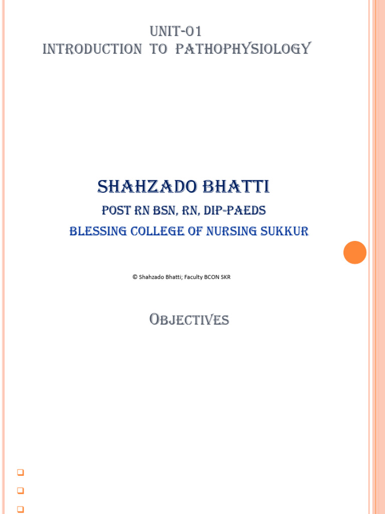 Pathophysiology for Nursing Students | PDF | Cytopathology | Pathology