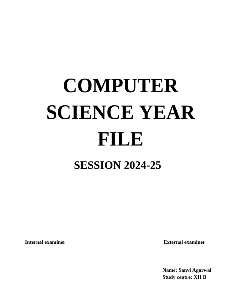 Sanvi Comp Year File Adobe | PDF | String (Computer Science) | Matrix (Mathematics)