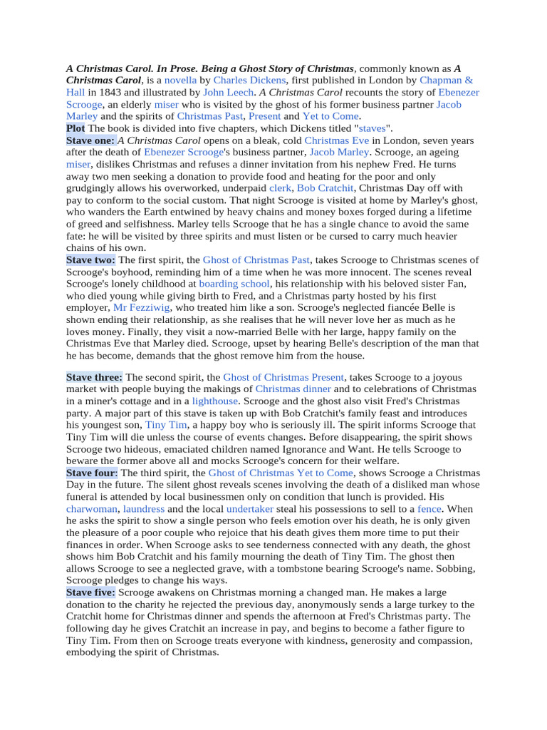 A Christmas Carol | PDF | Ebenezer Scrooge | A Christmas Carol