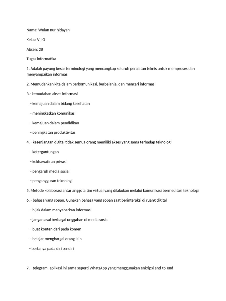 Nama - Rafi Akbar W | PDF | Karier & Perkembangan | Komputer