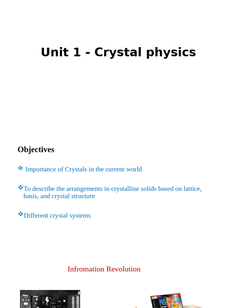 Understanding Crystal Physics Basics | PDF | Crystallite | Crystal