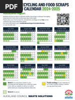 Bin Collection Calendar 2025 | PDF | Waste Management | Waste