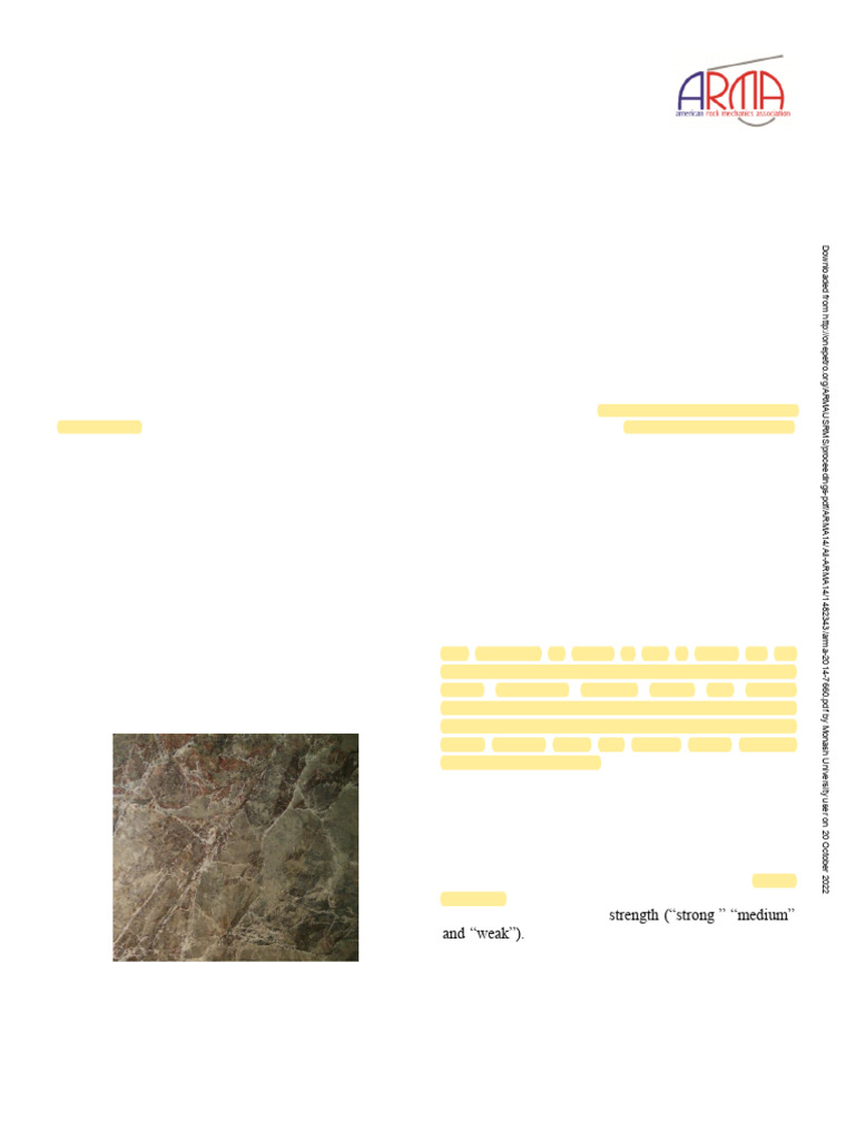 A 3DEC Model For Heavily Veined Massive Rock Masses | PDF | Strength Of ...