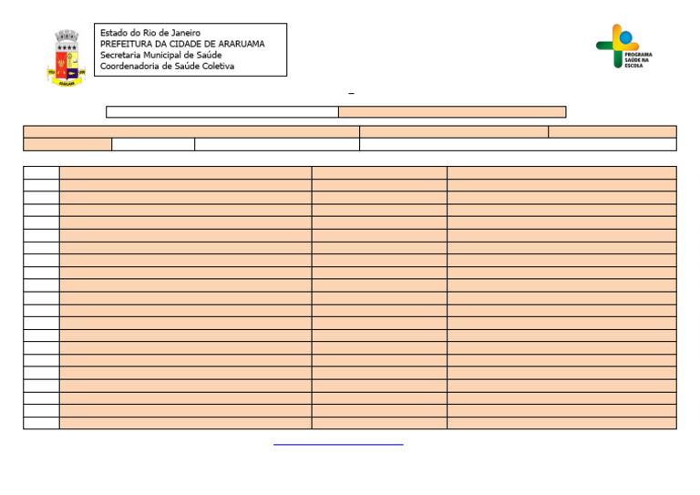 Pse - Ficha Dados Alunos 2024 | PDF