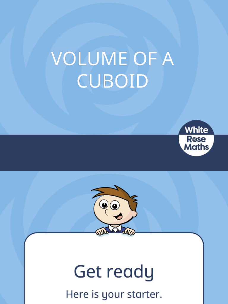 Year 6 Spring Block 5 TS8 Volume of A Cuboid | PDF | Volume | Length