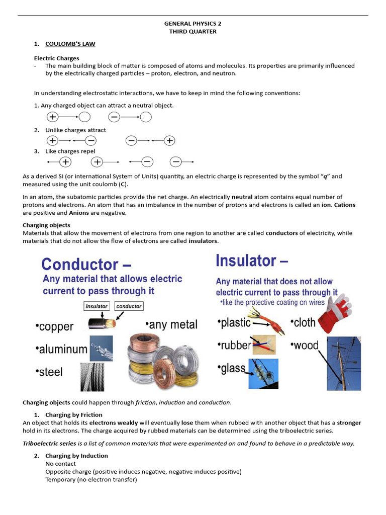 General Physics 2 | PDF | Capacitor | Electric Charge