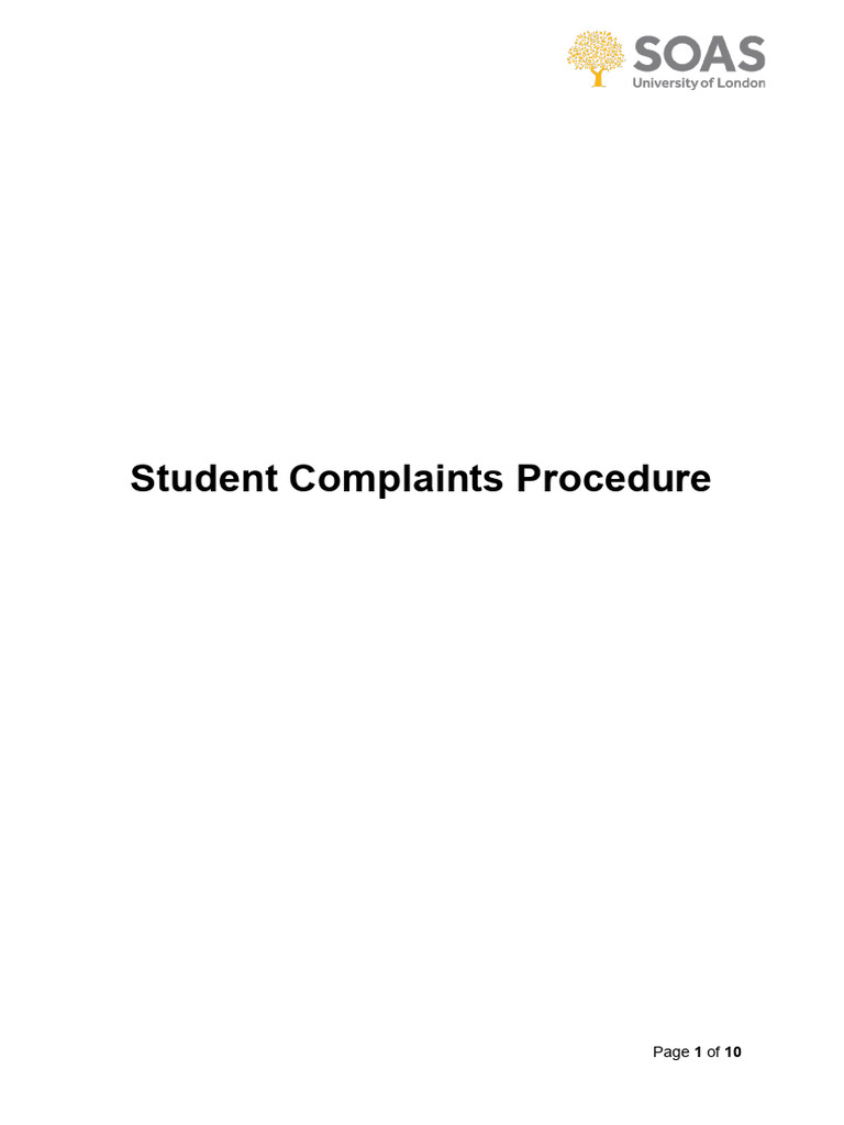 Student Complaints Procedure 16dec22 | PDF | Complaint | Mediation