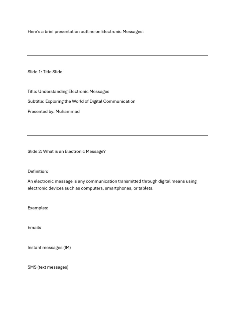 e-message explained | PDF | Instant Messaging | Information Technology