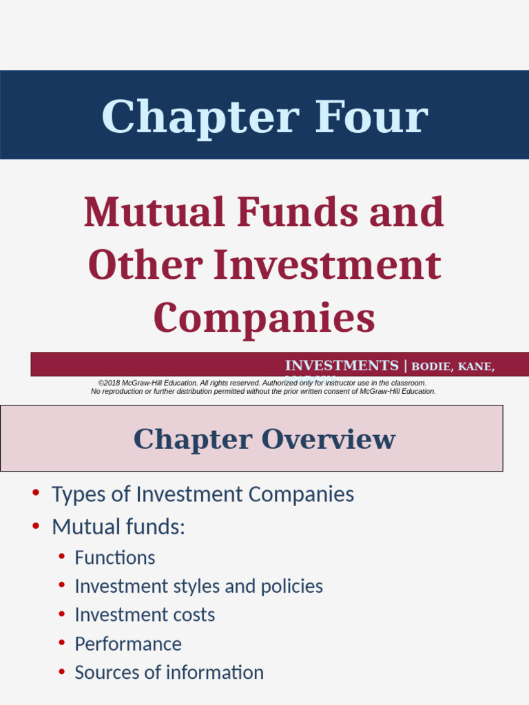 Bodie 11e PPT Ch04 A | PDF | Investment Fund | Mutual Funds