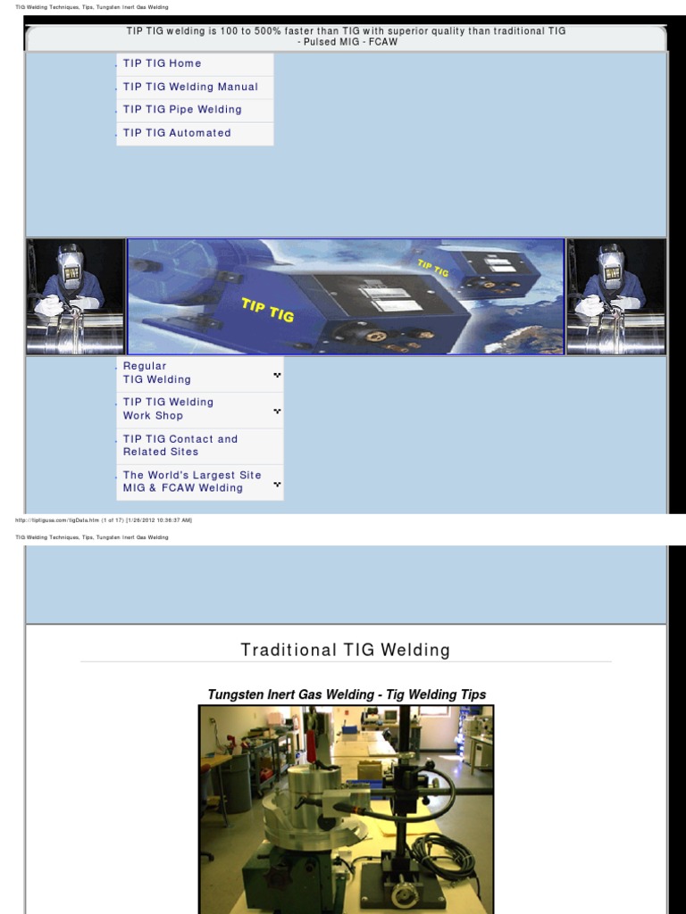 Advanced TIG Welding Techniques | PDF | Welding | Construction