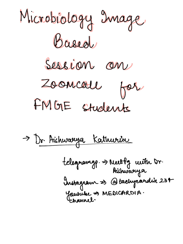 Microbiology Images For Fmge | PDF