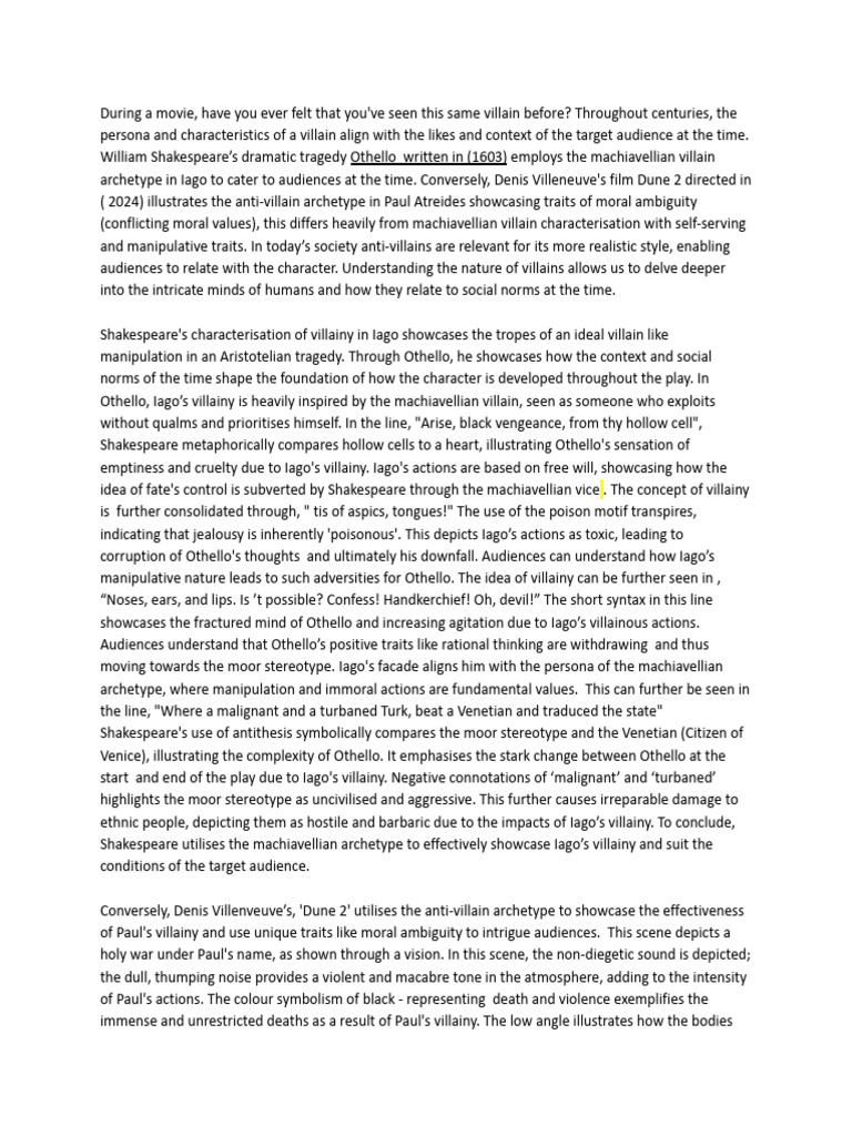 Multimodal Presentation | PDF | Iago | Othello