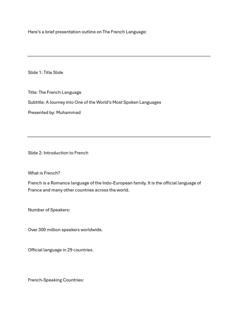 Can French Become The Universal Language | PDF | French Language ...