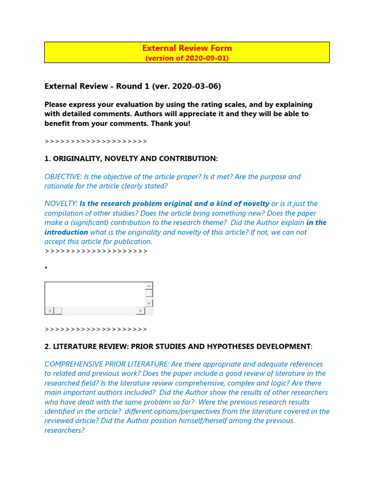 EBER External Review 2020 | PDF | Methodology | Statistics