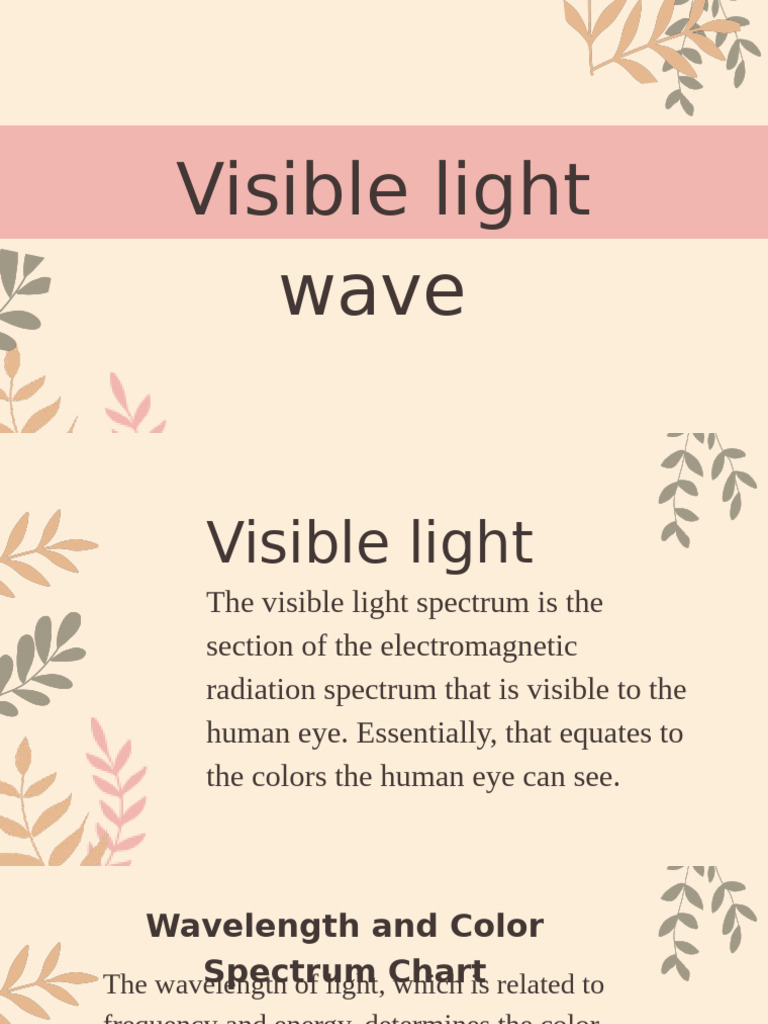 Visible Light | PDF