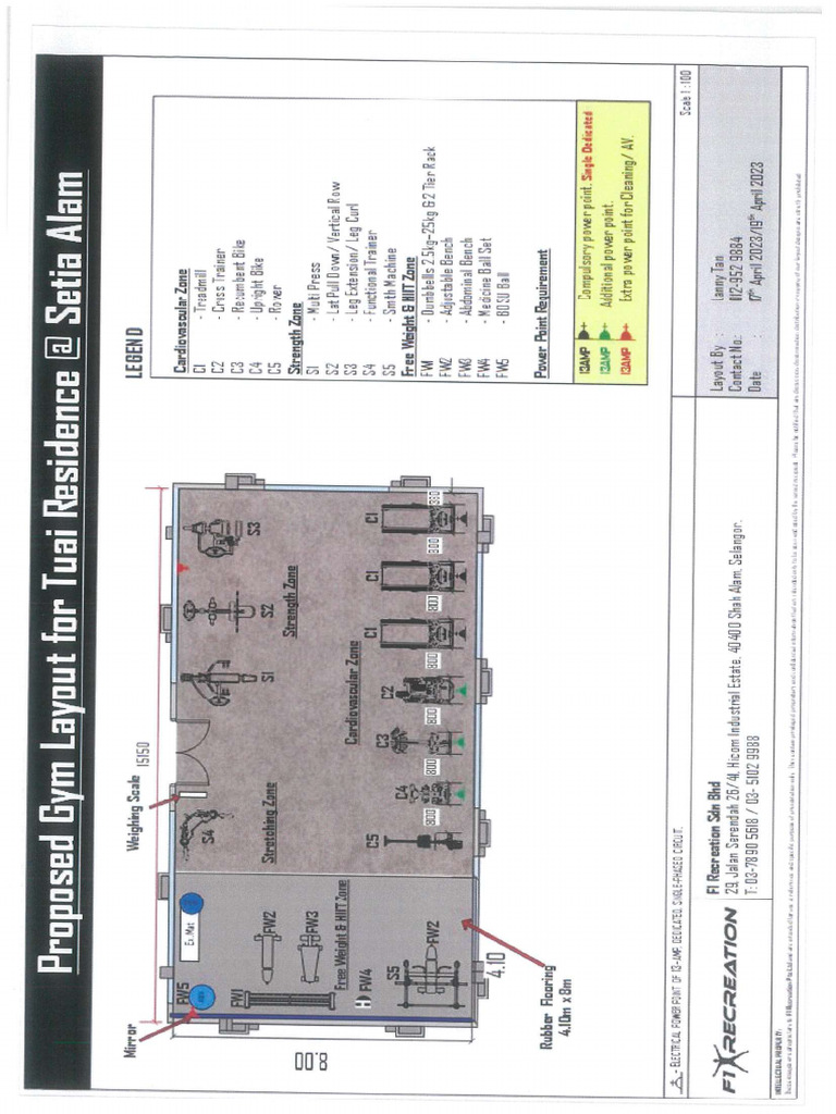 Tuai Residence - Gym Layout | PDF