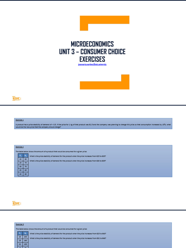 Micro U3 Ex - Solutions | PDF | Demand | Elasticity (Economics)