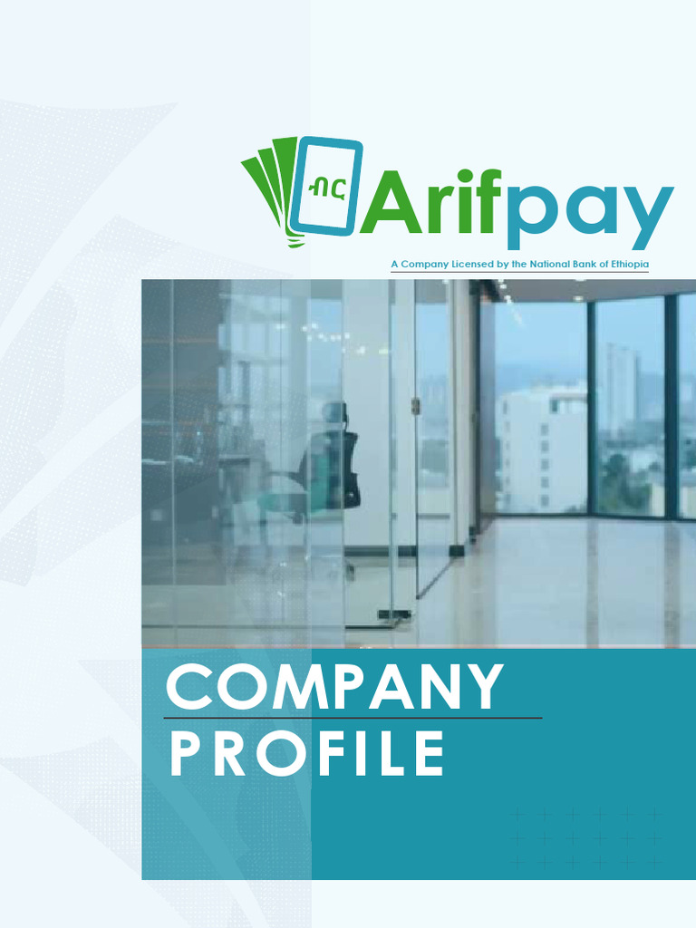 Arifpay Company Profile | PDF | Banks | Money