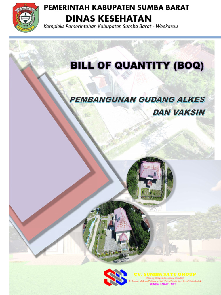 Boq Gudang Alkes Dan Vaksin Dinkes SB 2024 | PDF