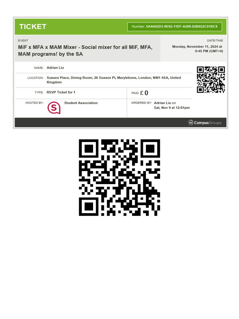 CampusGroups-print Students Tickets | PDF