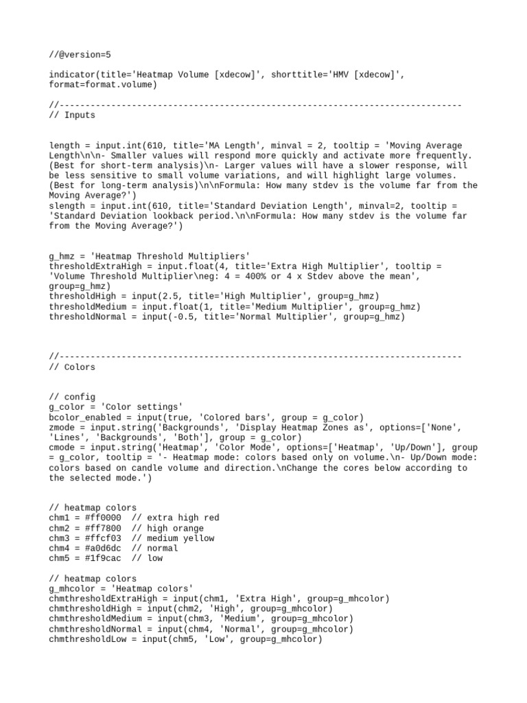Heatmap Volume (Xdecow) | PDF | Standard Deviation | Statistical Analysis