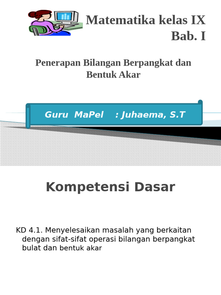 Penerapan Konsep Perpangkatan Dan Bentuk Akar Ok | PDF