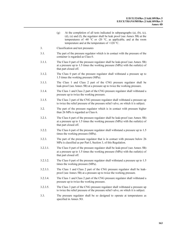 E/ECE/324/Rev.2/Add.109/Rev.5 E/ECE/TRANS/505/Rev.2/Add.109/Rev.5 Annex 4D | PDF | Valve | Plumbing