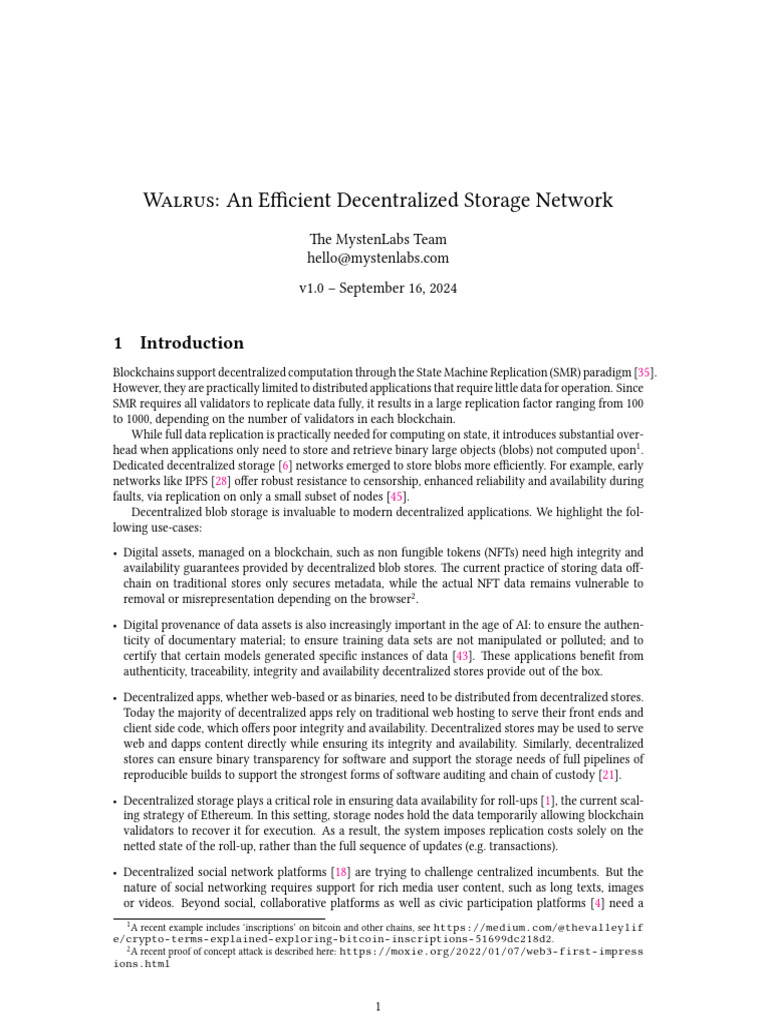 Walrus | PDF | Computer Data Storage | Replication (Computing)