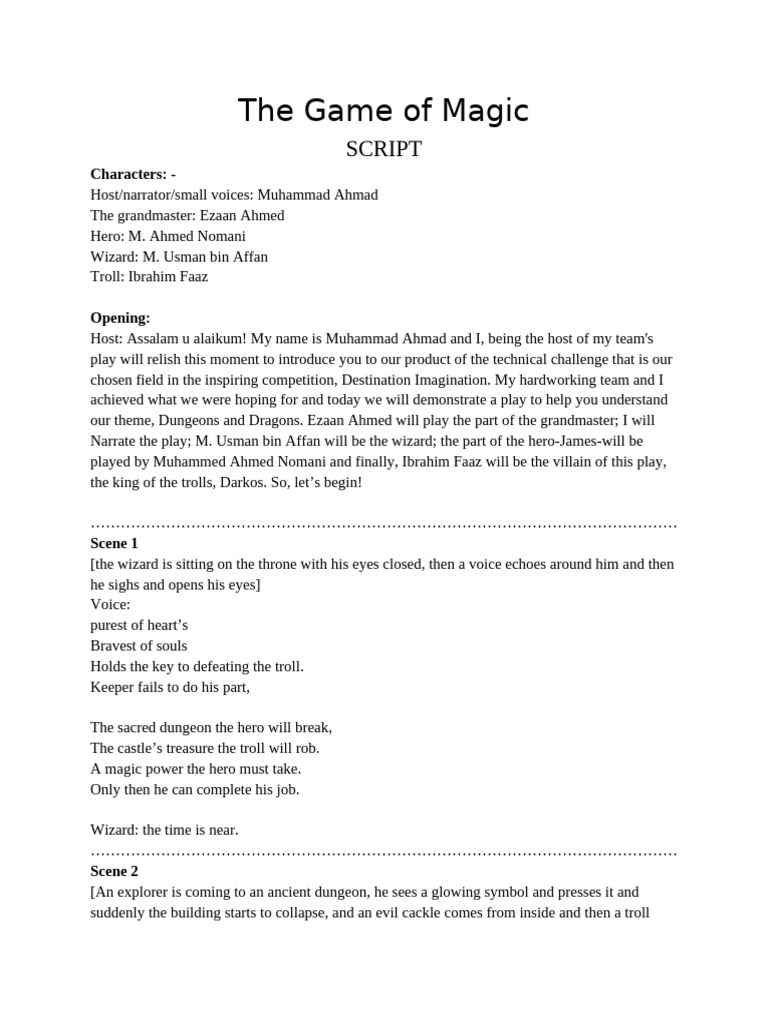 The Game of Magic-1 | PDF | Magician (Fantasy)