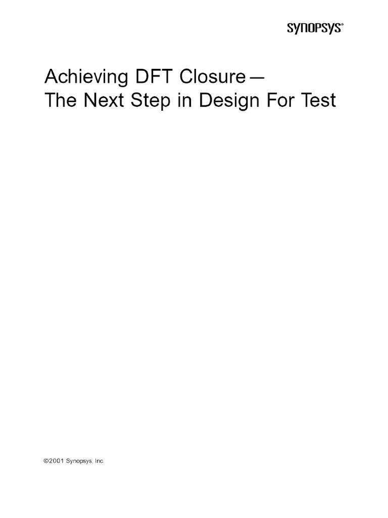Synopsys DFT - Toaz - Info | PDF