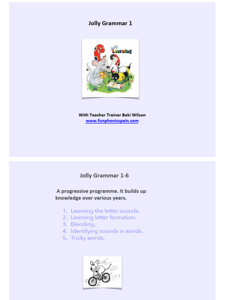 Jolly Grammar 1 | PDF | Part Of Speech | Adverb