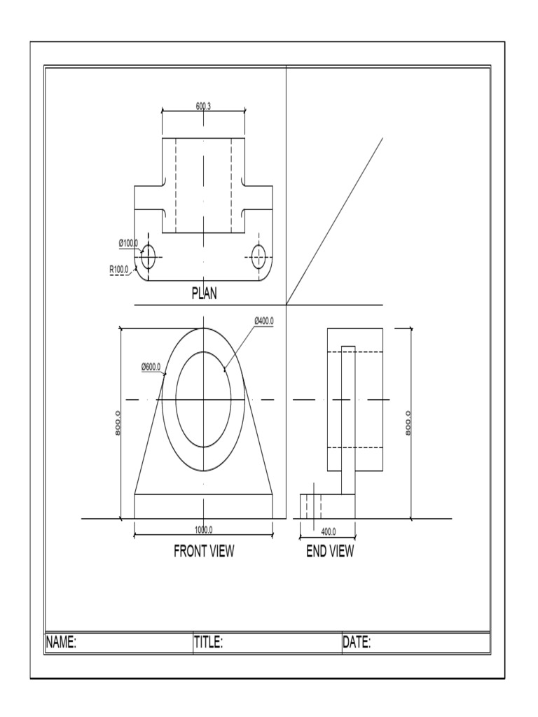 School Sample Template-Orthographic Projection | PDF | Computers